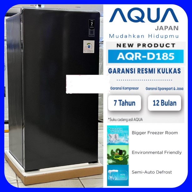 Jual AQUA Kulkas 1 Pintu 145L Big Freezer 67 Watt AQR-D185 D185 MDS D185MDS Defrost Button ...