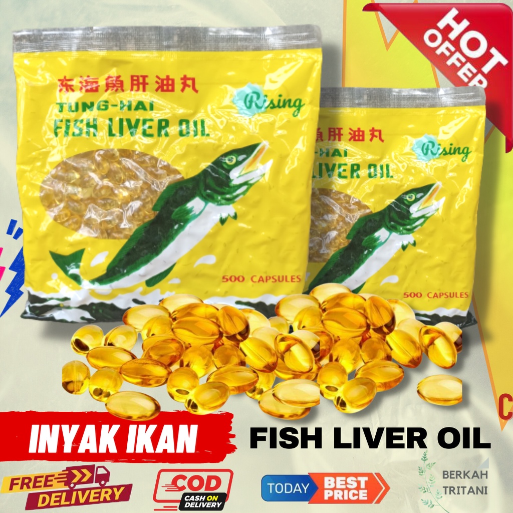 Jual TUNG HAI FISH LIVER OIL MINYAK IKAN VITAMIN HEWAN 500pcs | Shopee ...