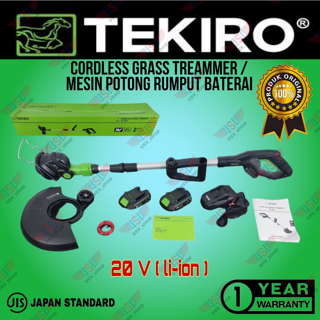 Jual TEKIRO Mesin Potong Rumput Baterai Pemotong Rumput Cordless Grass ...