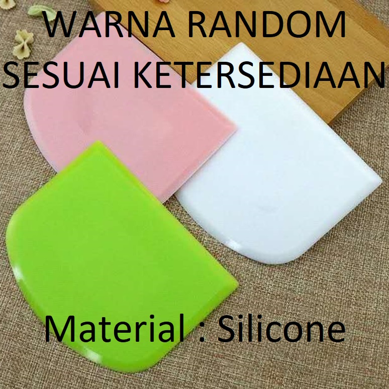 Jual Scrapper Kue Pisau Plastik Pemotong Adonan Bakpao Roti Dough ...