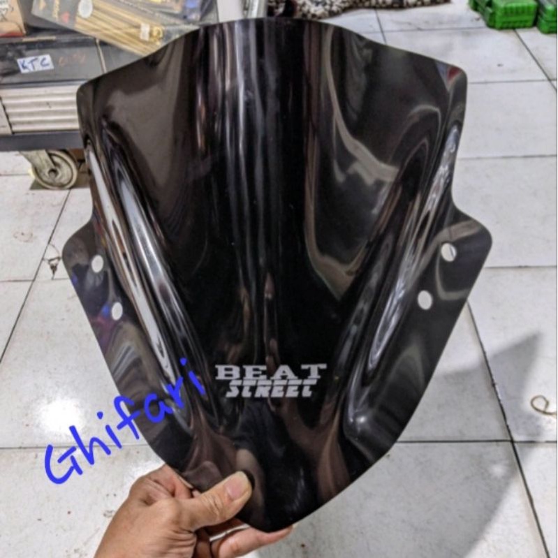 Jual Visor Beat Street Visor Kaca Depan Beat Street Hitam Pekat Tebal 3 ...