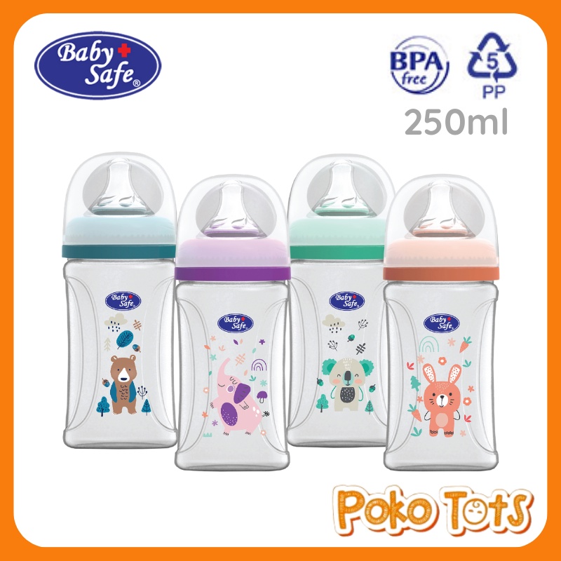 Jual Baby Safe Wide Neck Bottle 250ml Botol Susu Bayi Wideneck Bottle ...