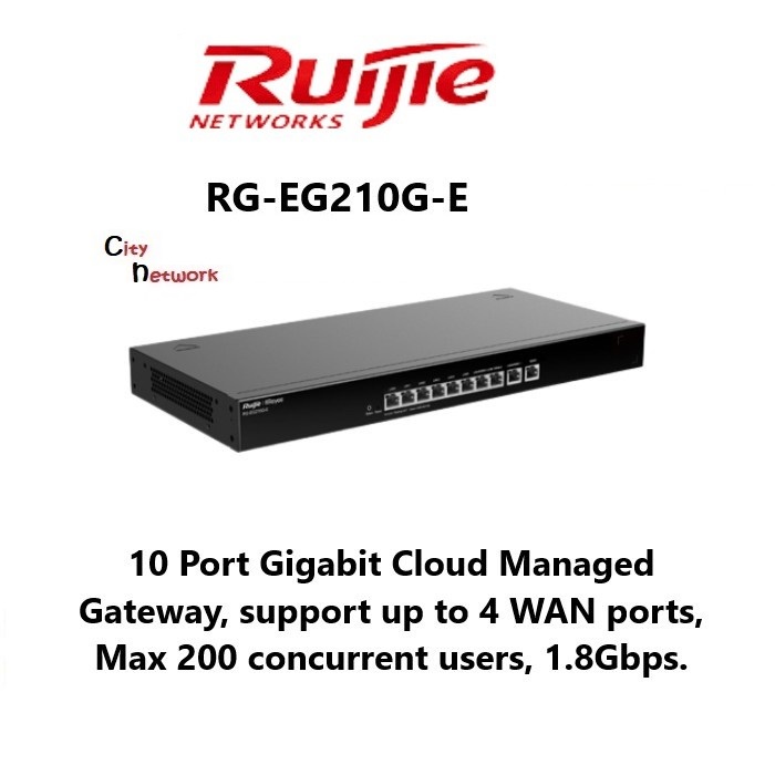 Jual RG-EG210G-E EG210G-E 10 Port Gigabit Cloud Managed Router 4 WAN ...