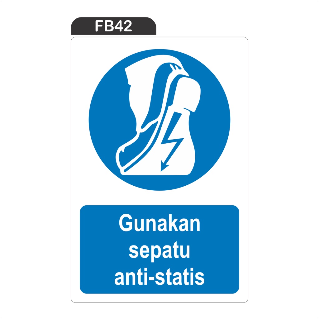 Jual RAMBU GUNAKAN SEPATU ANTI-STATIS (STICKER ONLY) | Shopee Indonesia