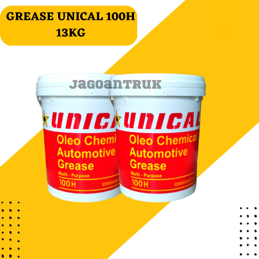 Jual UNICAL Chassis Grease 100H (Pail 13Kg) Warna Coklat | Shopee Indonesia
