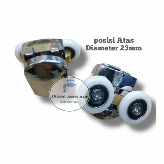 Jual RODA SHOWER BOX DOBEL BAGIAN ATAS/RODA SHOWER BOX KAMAR MANDI 23MM ...