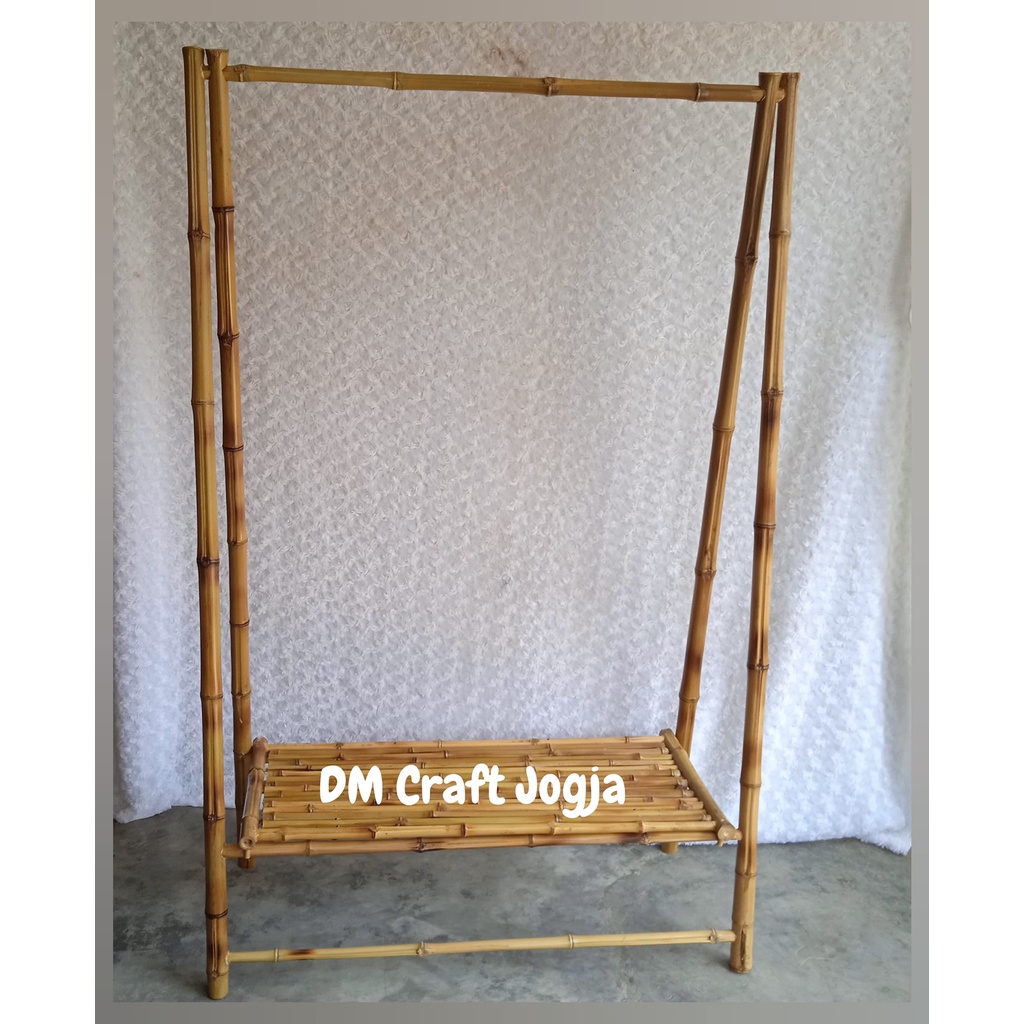 Jual Rak Display Baju atau Gamis Dari Bambu//Rak Display Bambu Panjang ...