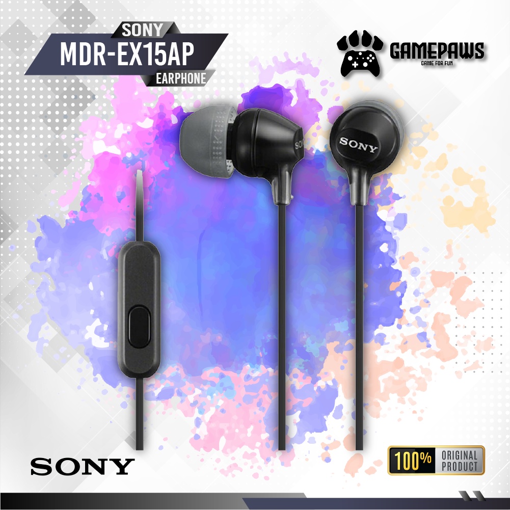 Jual SONY MDR-EX15AP In Ear Earphone With Mic / EX15AP / EX-15AP ...