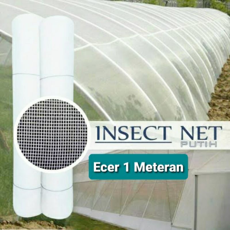 Jual Jaring Insect Net Kasa Putih Eceran 1 Meteran (Ecer) | Shopee ...