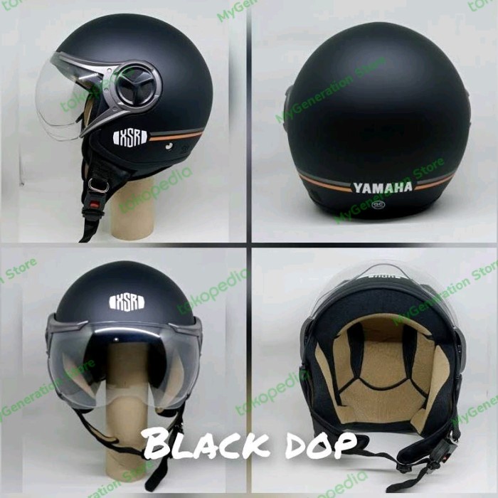 Jual Helm Yamaha XSR Asli half face Retro | Shopee Indonesia