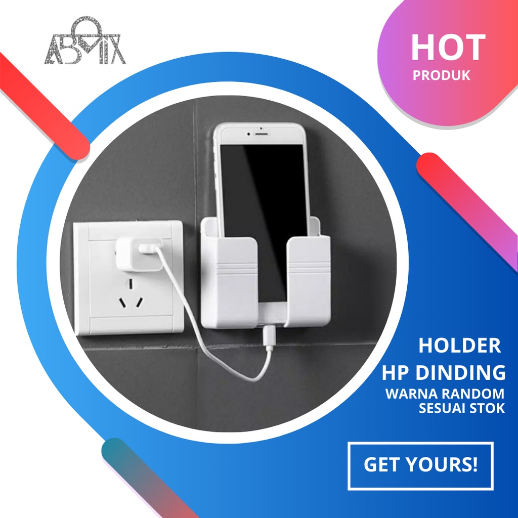 Jual TEMPAT HP WADAH HP ( HOLDER HP TEMPEL DINDING ) HOLDER TEMPAT CAS ...