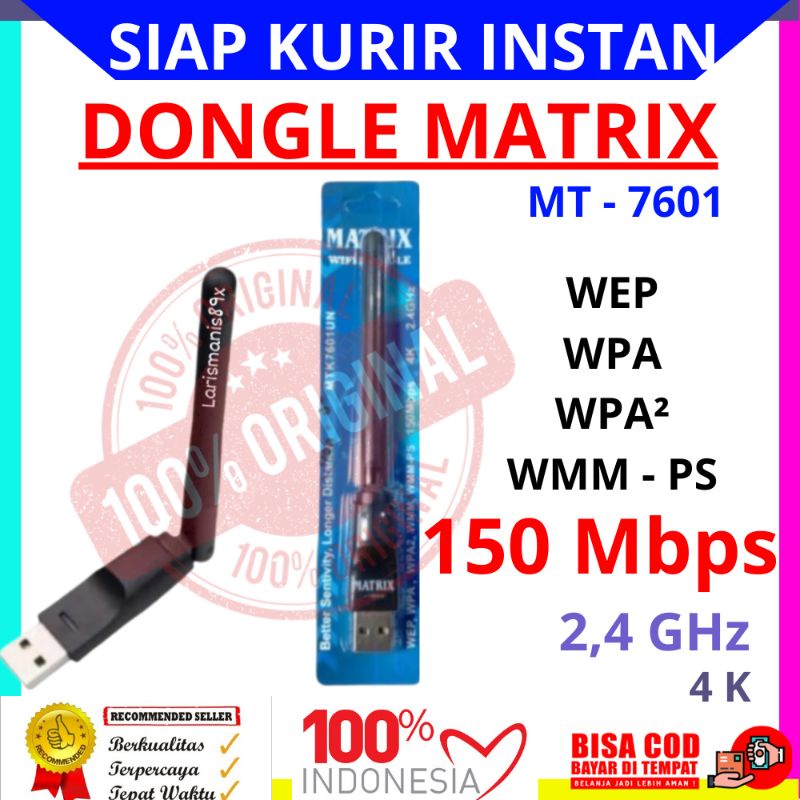 Jual Wifi Dongle Matrix MT7601 Wifi Dongle STB [suport untuk semua type ...