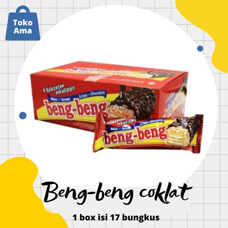 Jual [17 bungkus] beng beng wafer coklat crispy kemasan box | Shopee Indonesia