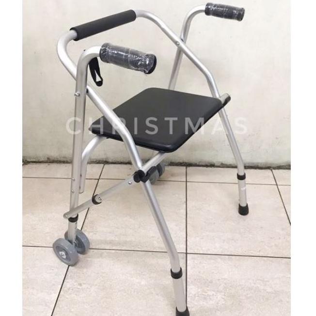 Jual New!!! Rollator Roda Walker Roda Gea Tempat Kursi Duduk Tongkat ...