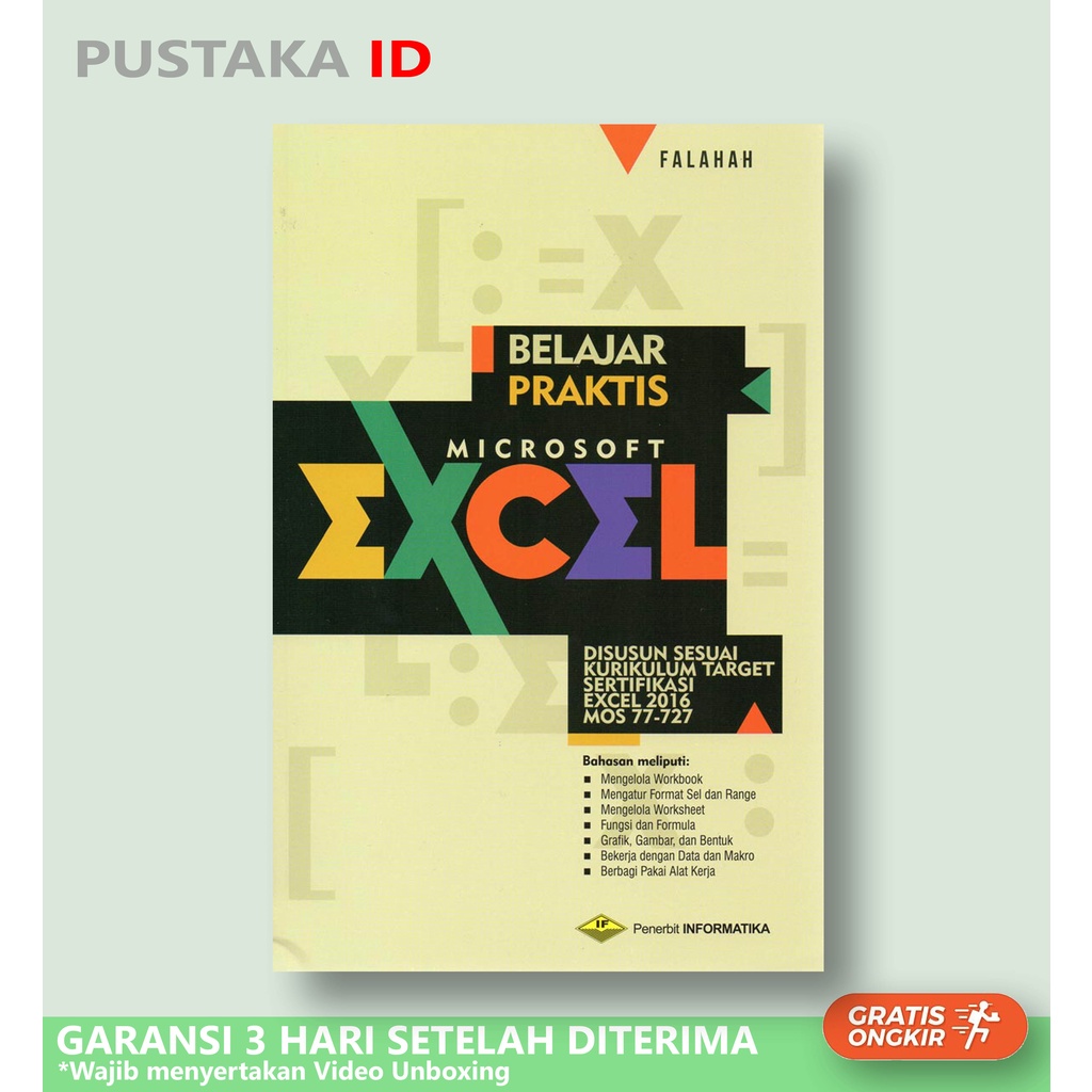 Jual Buku Belajar Praktis Microsoft Excel: Disusun Sesuai Kurikulum Target Sertifikasi Excel ...