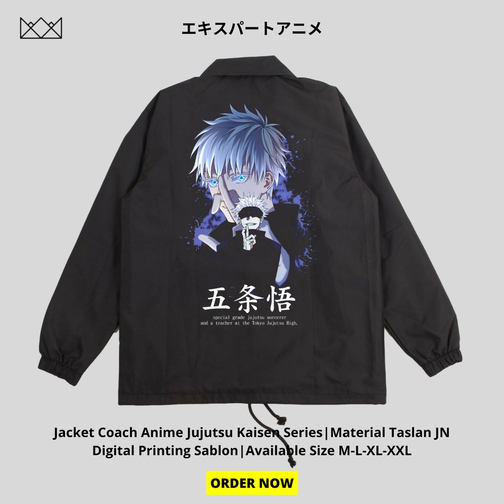 Jual Jaket Anime Jujutsu Kaisen Coach Series - Jaket Anime - Jaket ... Jual Jaket Anime Jujutsu Kaisen Coach Series - Jaket Anime - Jaket ...