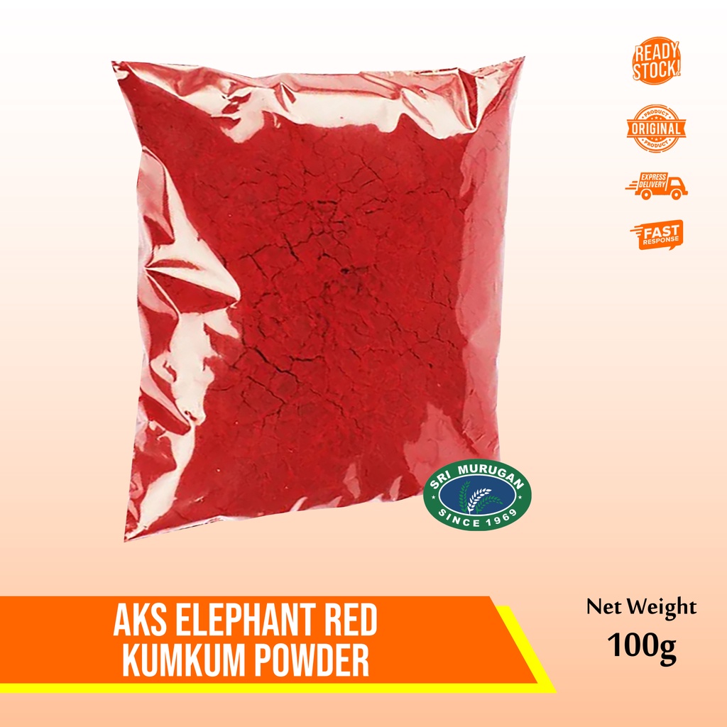 Jual AKS ELEPHANT RED KUM KUM POWDER 100 GM | Shopee Indonesia