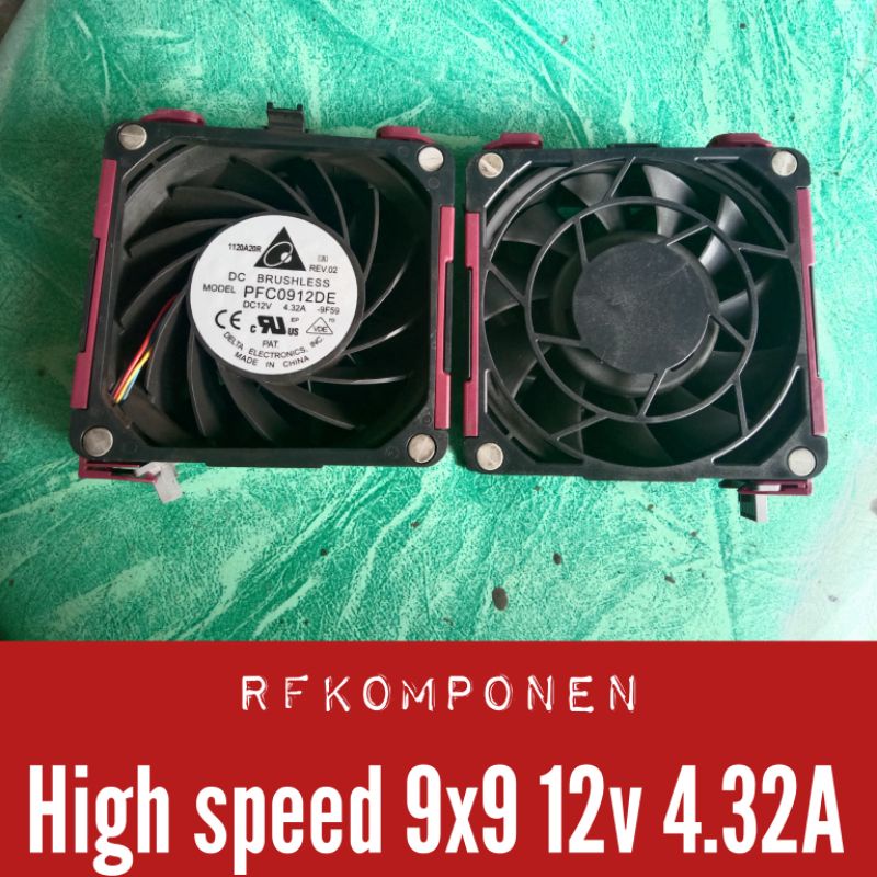 Jual KIPAS HIGH SPEED 9×9 12V 1.50A -4,32A | Shopee Indonesia