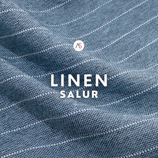 Jual CUCI GUDANG / SALE Kain ecer bahan Linen Salur harga per 0,5 yard ...