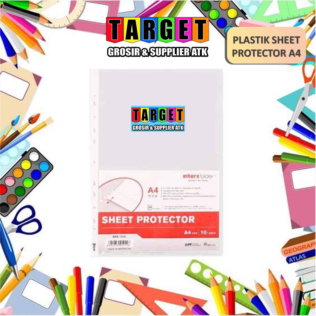 Jual SHEET PROTECTOR / PLASTIK KERTAS / A4 / F4 | Shopee Indonesia