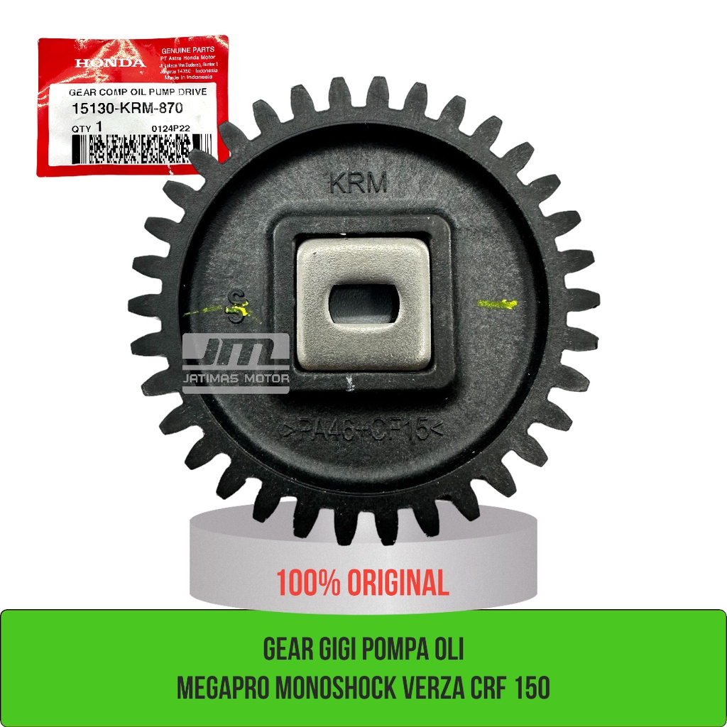 Jual Gear gigi pompa oli megapro monoshock verza crf 150 15130-KRM-870 | Shopee Indonesia