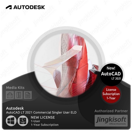 Jual AutoCAD LT 2023 Commercial New Single-user ELD Annual Subscription ...