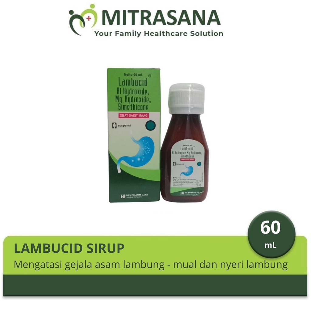 Jual Lambucid Sirup 60 mL - Mengatasi Gejala Asam Lambung | Shopee ...