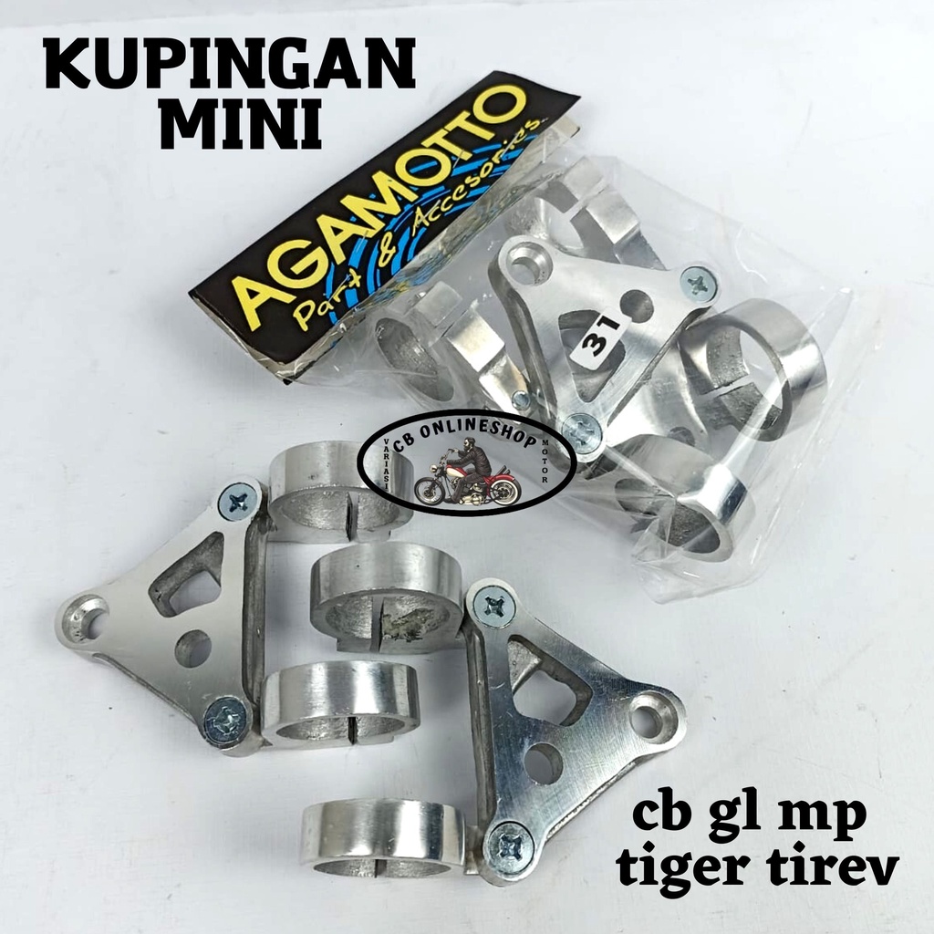 Jual KUPINGAN LAMPU MINI CROME RING CNC 31 PNP CB GL MP TIGER TIREV ...