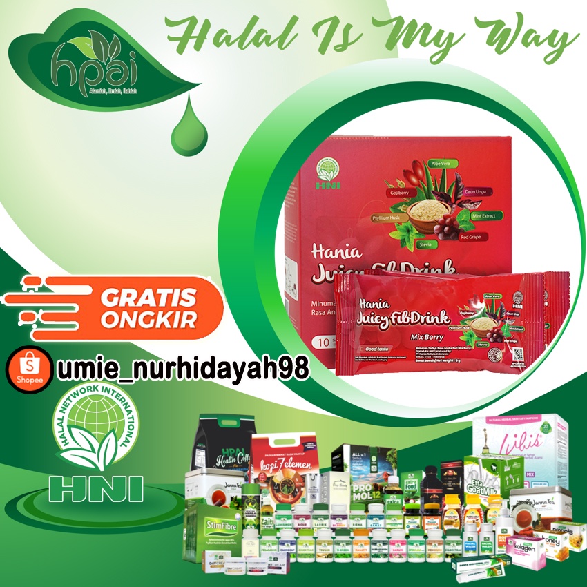 Jual HANIA JUICY FIBDRINK HNI HPAI | Shopee Indonesia