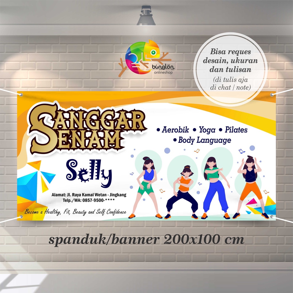 Jual Spanduk, Banner Senam, Fitnes | Shopee Indonesia