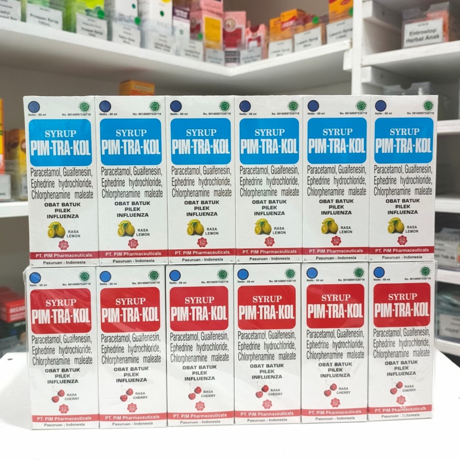 Jual Pim Tra Kol Rasa Cherry Dan Lemon Isi 60ml Obat Original | Shopee ...