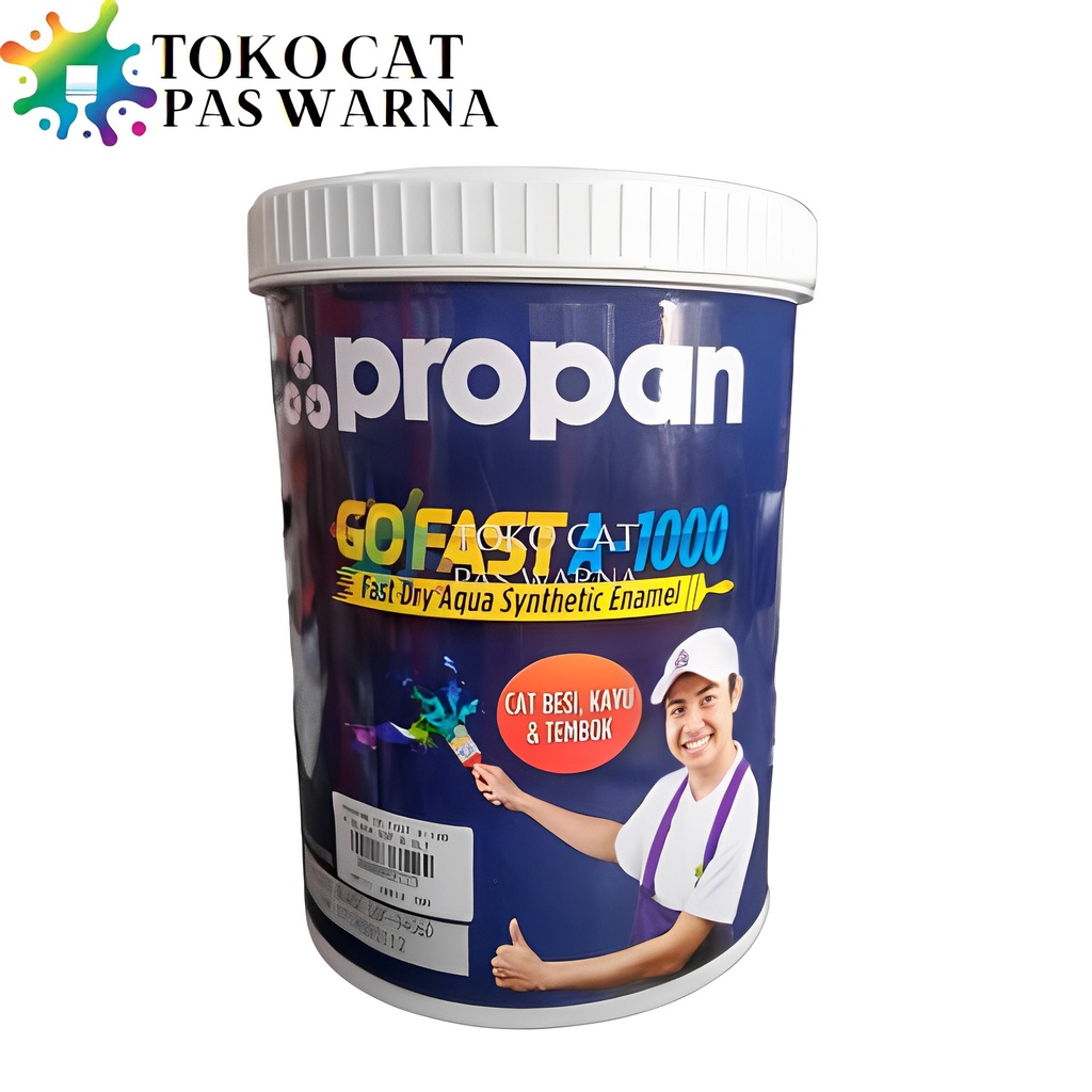 Jual Cat Kayu Besi Dan Tembok PROPAN GO FAST A-1000 Waterbased 0,9 ...