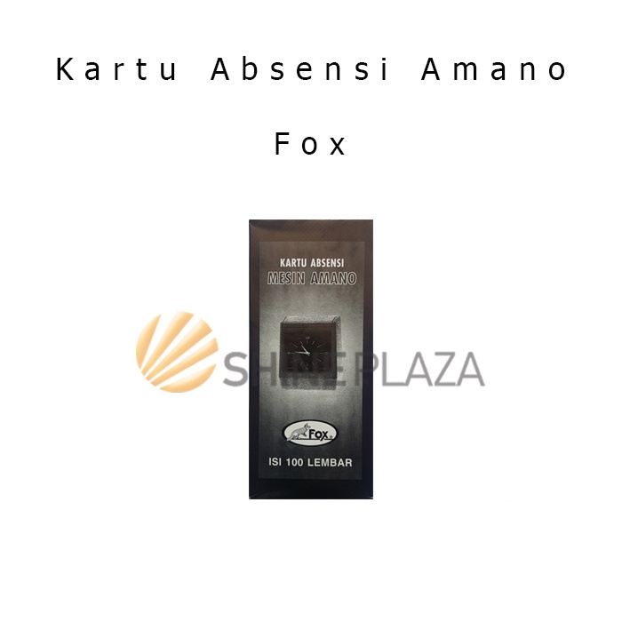 Jual Kartu Absensi Jam Kerja Karyawan Staff Absen Mesin Amano Fox ...