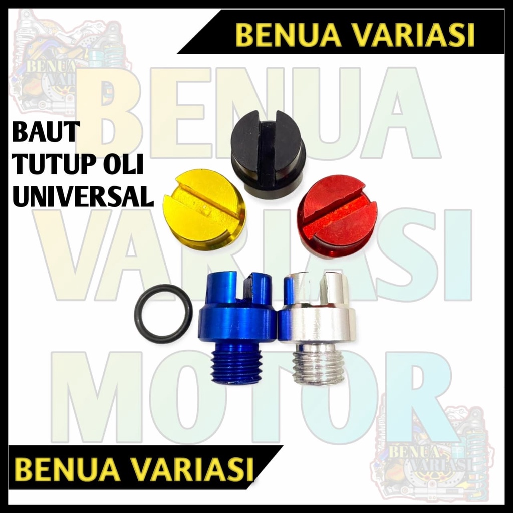 Jual BAUT TUTUP OLI UNIVERSAL BANYAK PILIHAN WARNA TUTUP OLI FULL CNC ...