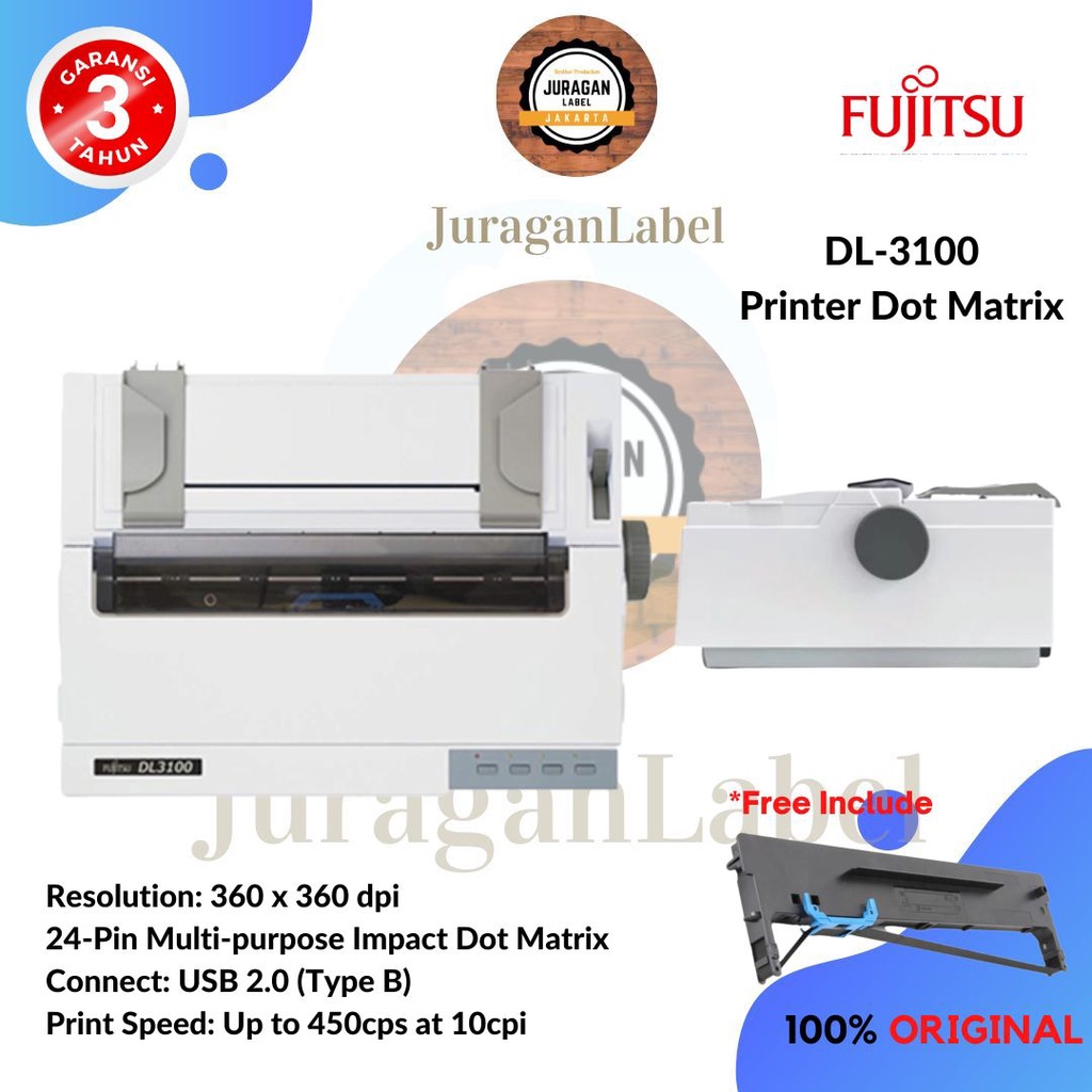 Jual Printer Fujitsu DL-3100 Dot Matrix 24 PIN DL3100 | setara Epson LQ310 | Shopee Indonesia