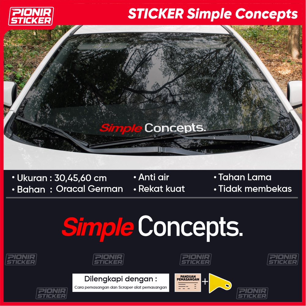 Jual Stiker Simpleconcept cutting sticker Simple Concept mobil avanza ...