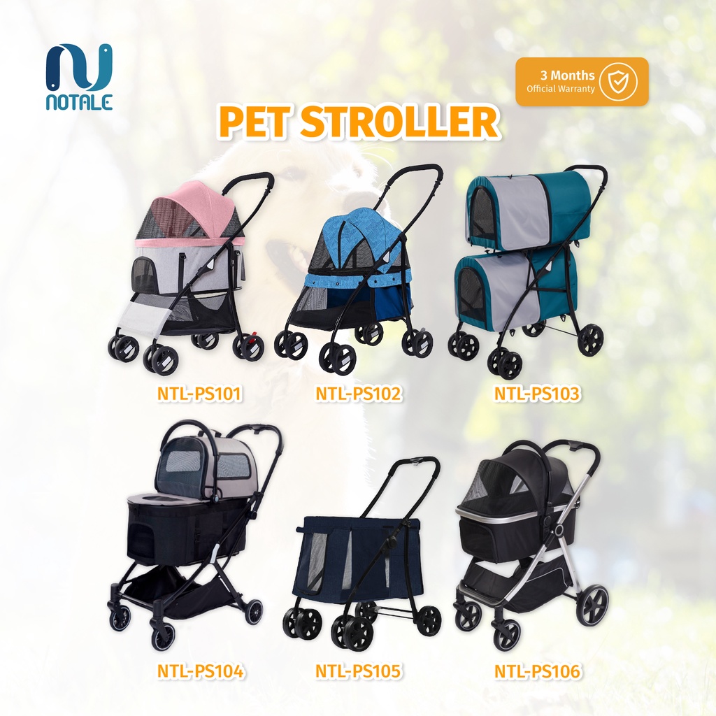 Jual Notale Pet Stroller Series Kereta Dorong Anjing Kucing | Shopee ...