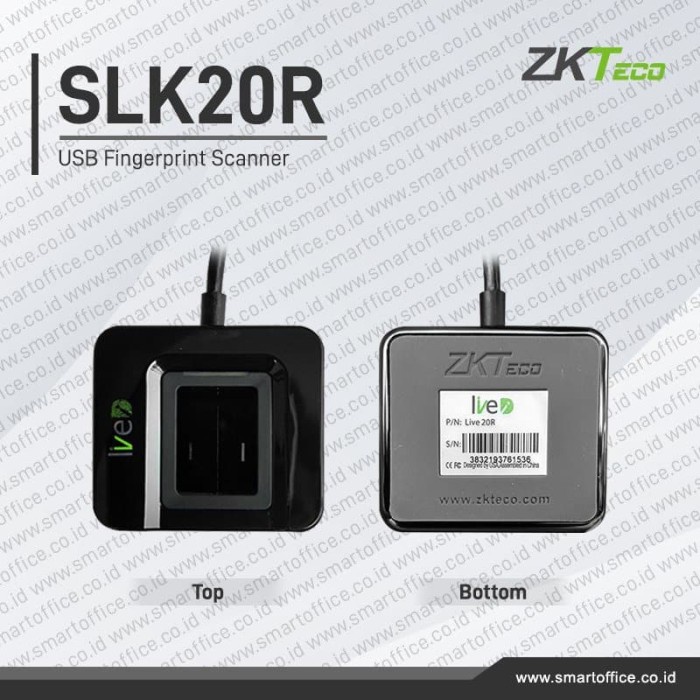 Jual Fingerprint Reader Zkteco, Usb Communication, Slk20R Tps0X-26 | Shopee Indonesia