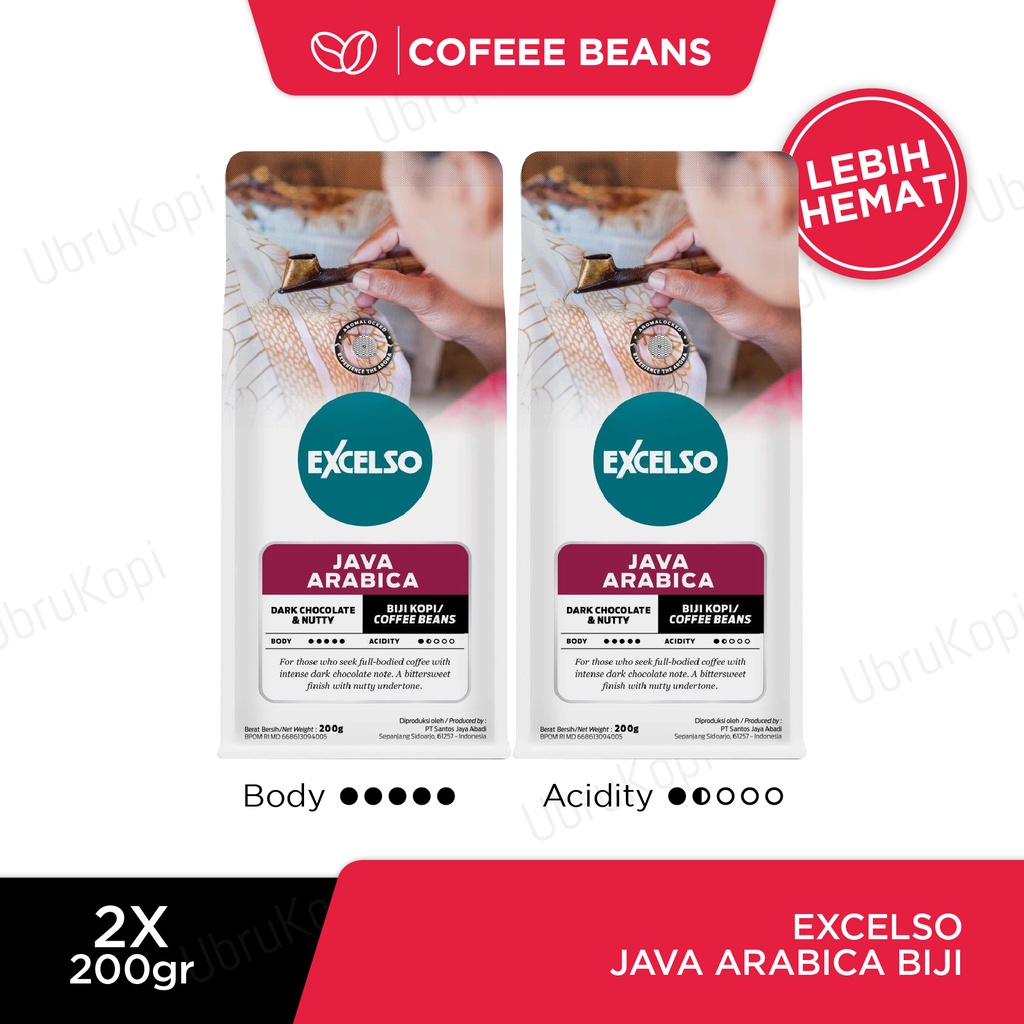 Jual EXCELSO JAVA ARABICA BIJI 200G TWIN PACK | Shopee Indonesia