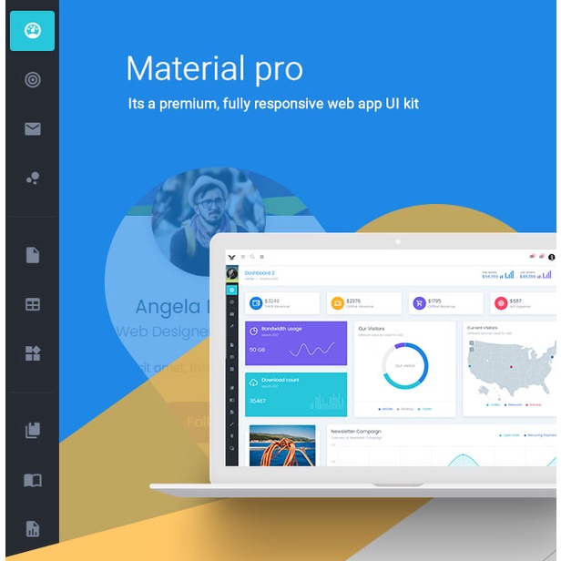 Jual Bootstrap 5 - Material Pro v4.7 Premium Admin Dashboard HTML Template | Shopee Indonesia