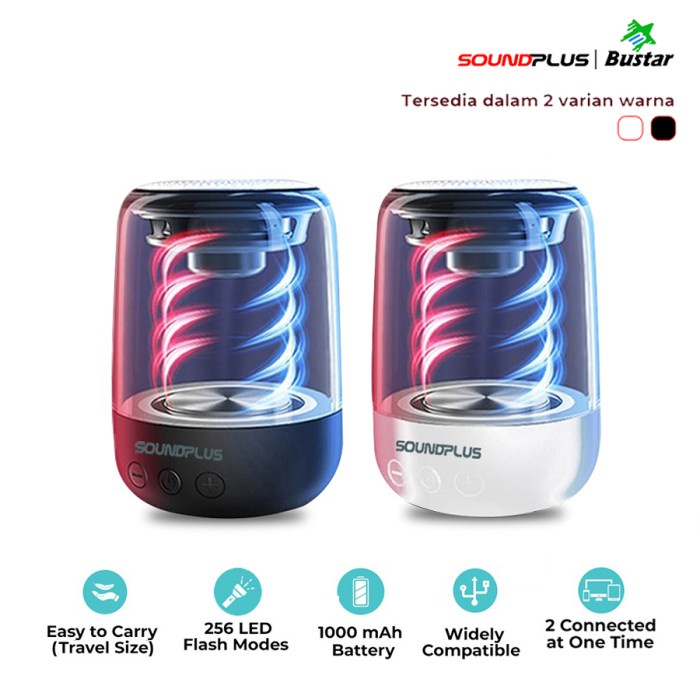 Jual Speaker Soundplus 9Soul - Speaker Bluetooth Led 5W / Portable Speaker | Shopee Indonesia