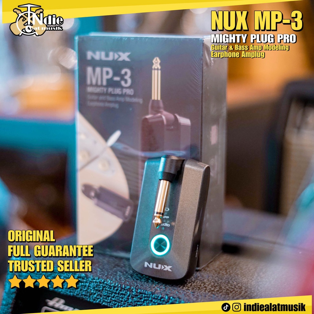 Jual NUX MP3 MP 3 Mighty Plug PRO Guitar and Bass Modeling Amplug ...