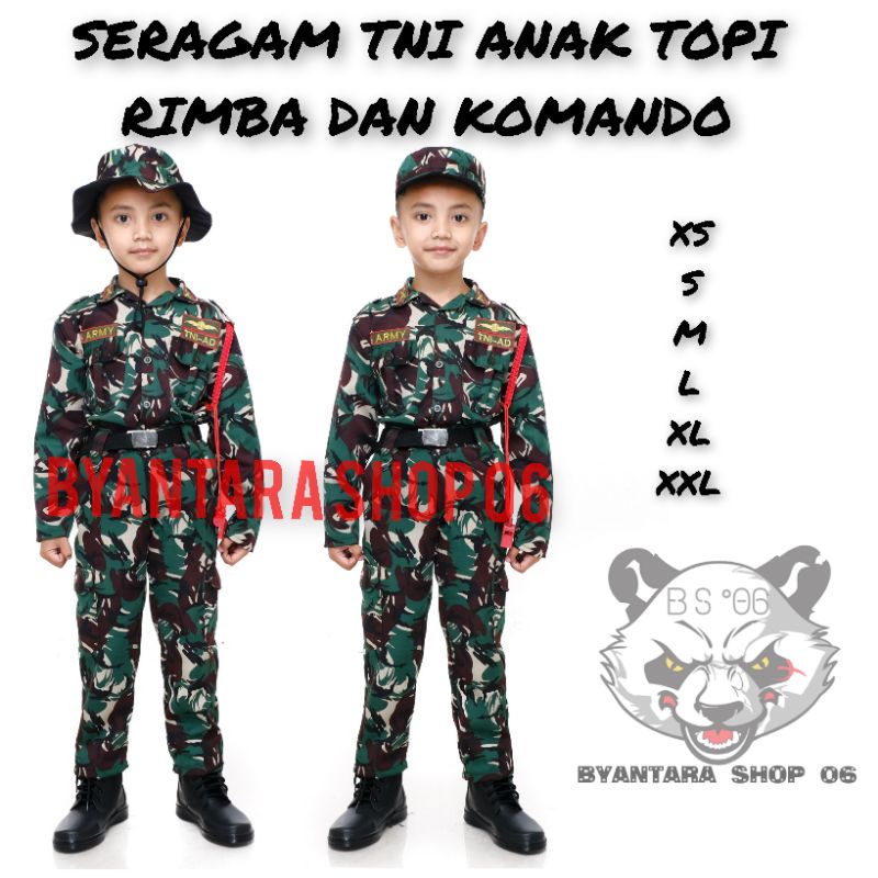 Jual Seragam TNI anak / Seragam profesi anak PDL TNI / Seragam Tentara ...