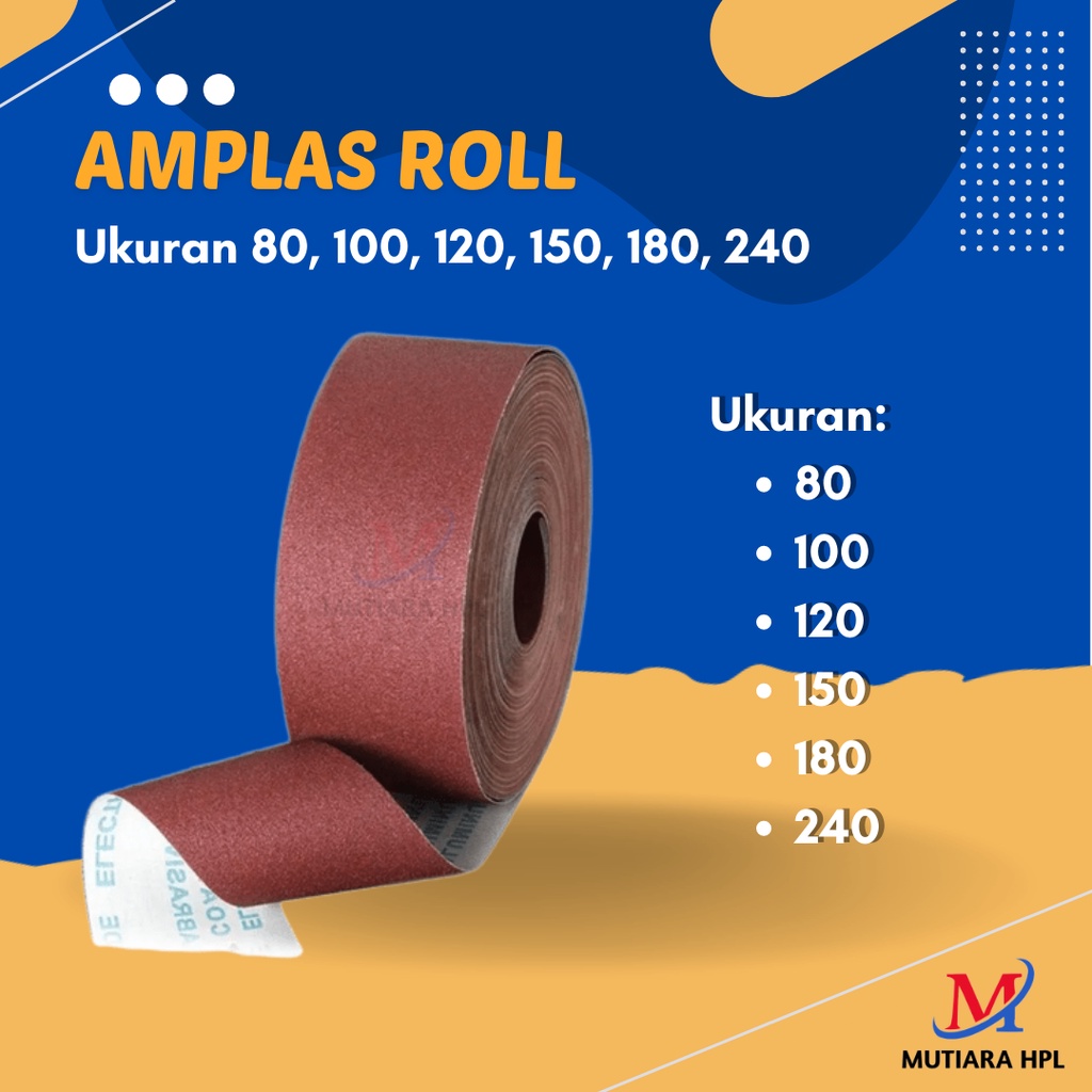 Jual Amplas Roll Kain Meteran Grit 80-240 / Amplas Kayu | Shopee Indonesia