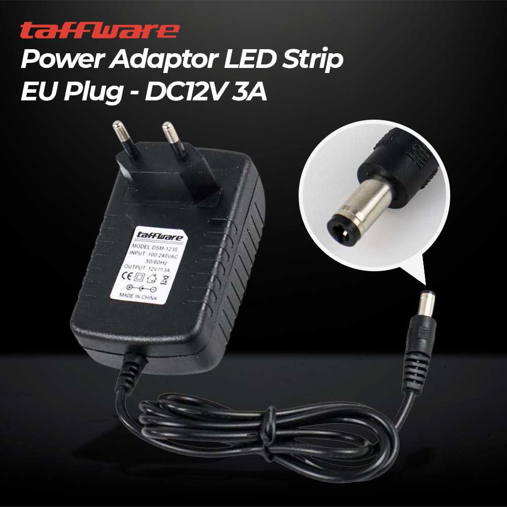 Jual Taffware Power Adaptor 12V 3A DC universal peralatan elektronik ...