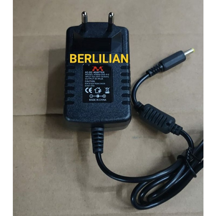 Jual Adaptor DC 9V 2A Jack 1,7mm x 4mm input AC 100-240V merek M ...