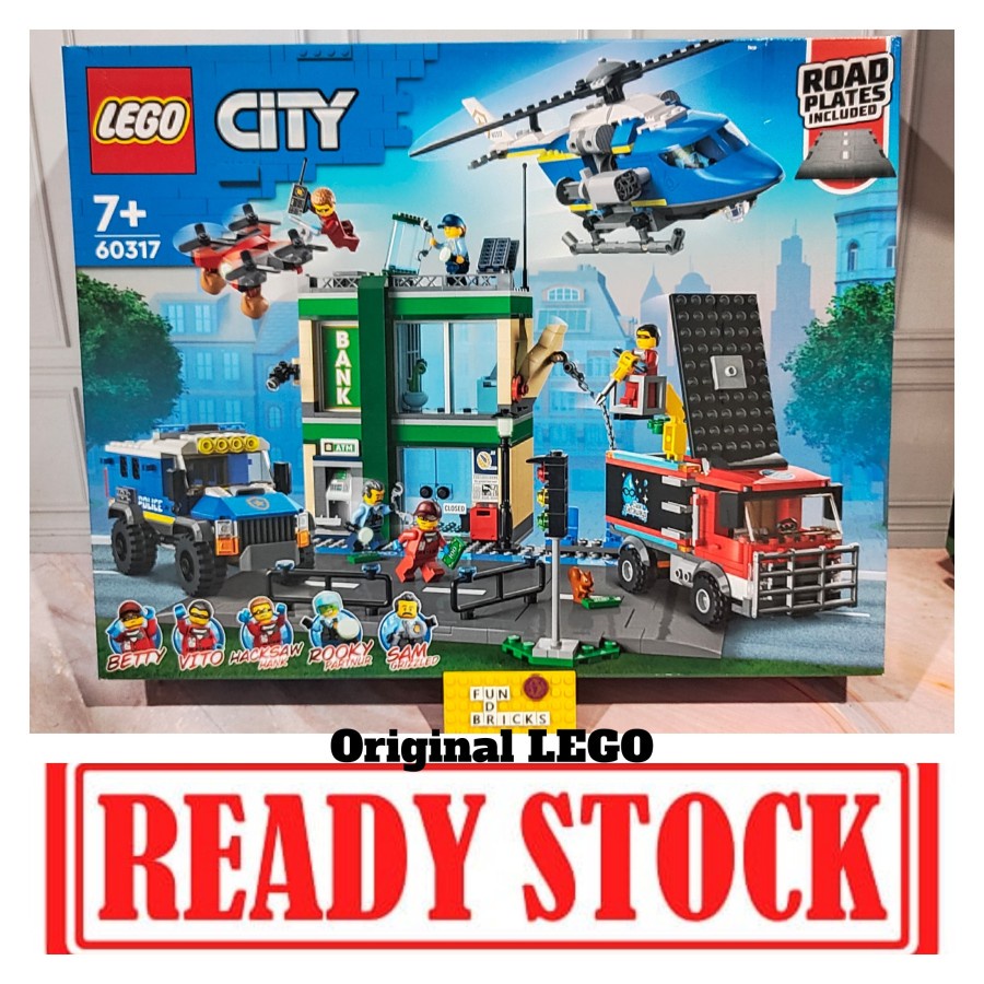 Jual LEGO 60317 CITY Police Chase At The Bank | Shopee Indonesia
