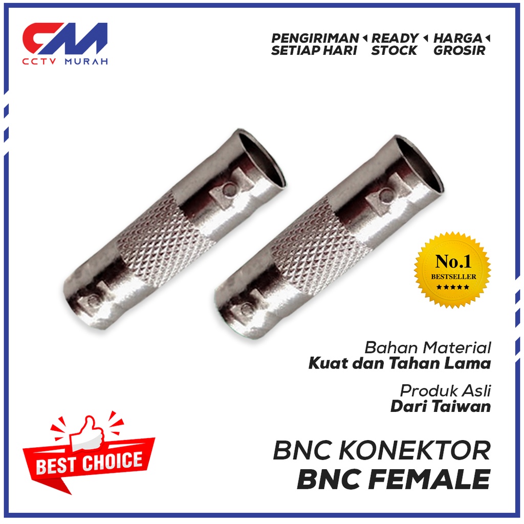Jual Connector I BNC FEMALE || Connector BNC FEMALE For Camera CCTV | Shopee Indonesia
