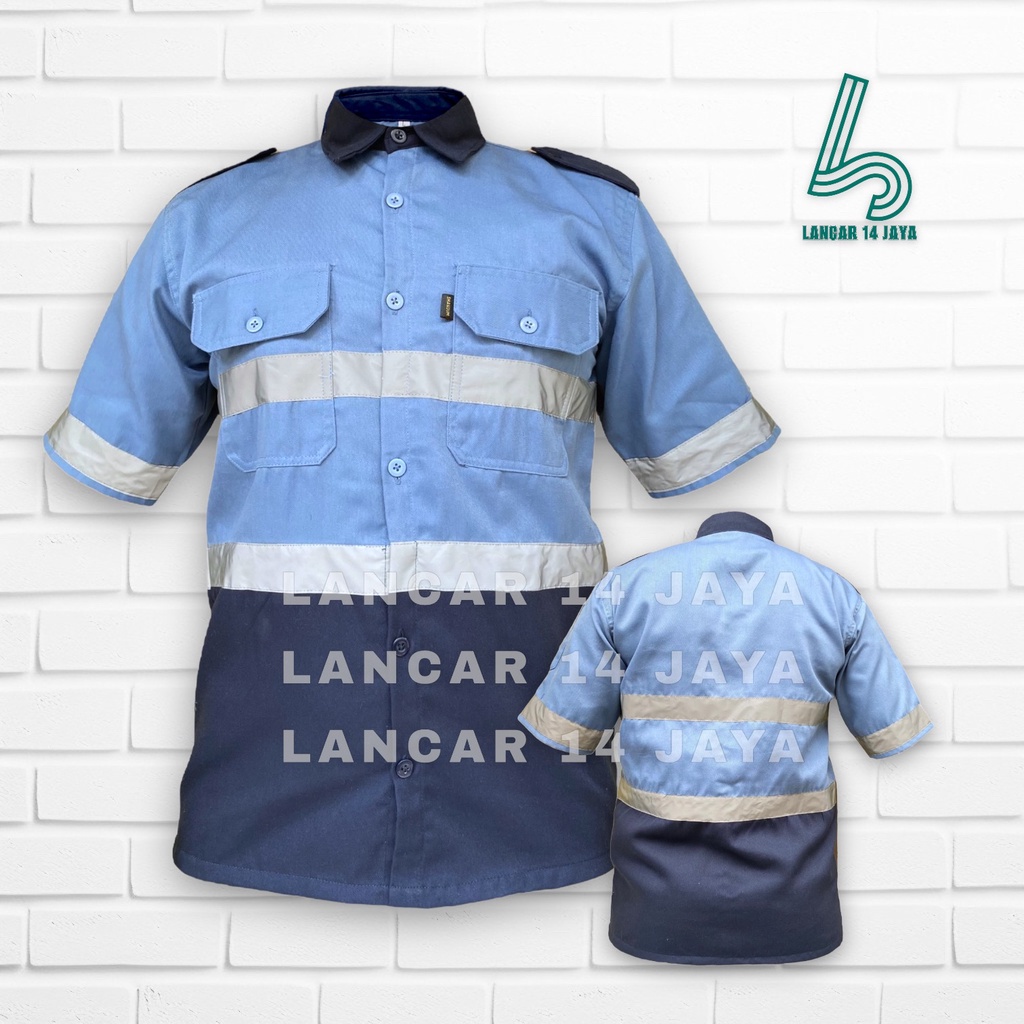 Jual Kemeja Wearpack Atasan Lengan Pendek/ Baju safety APD K3 Original ...