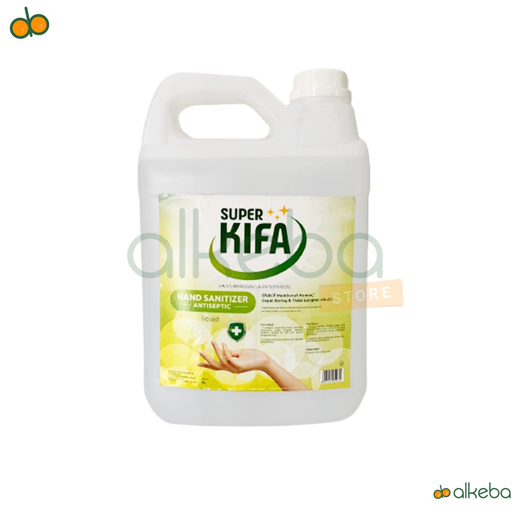 Jual Super Kifa Hand Sanitizer Liquid 4 liter / Kifa Handsanitizer ...